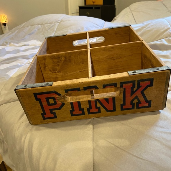 PINK Victoria's Secret | Storage & Organization | Rare Pink Crate ...